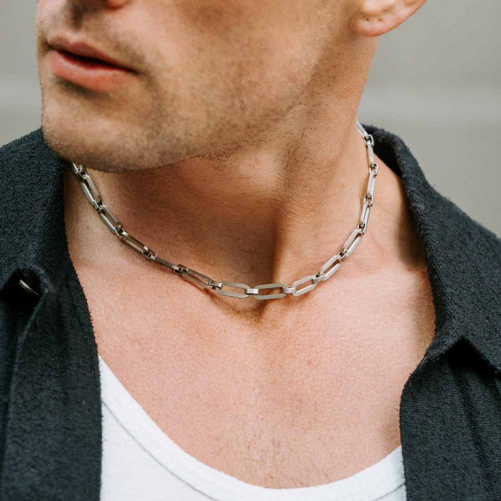 Silver And 18K Gold Chain Necklaces For Men | SAAR CO