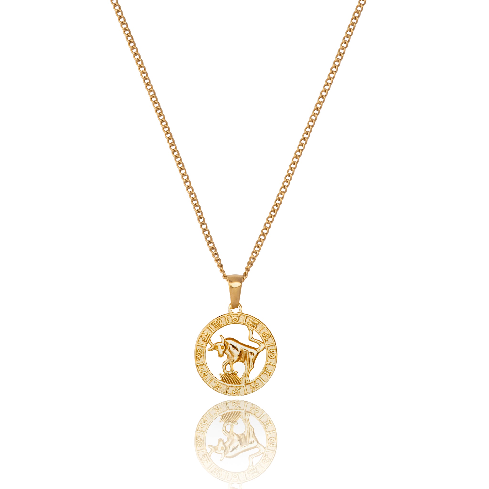Taurus - Gold - Men's Necklaces - Saar Co